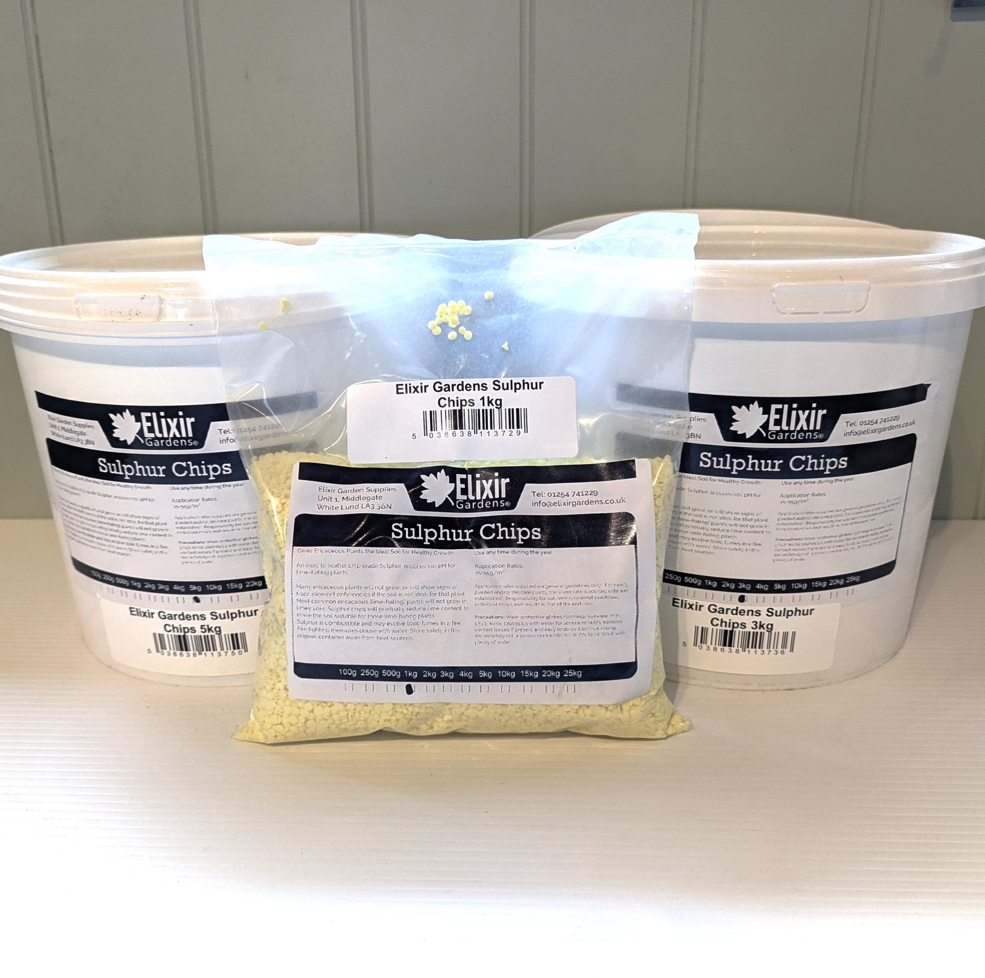 Elixir Gardens Sulphur Chips - Plant Food - Millais Nurseries